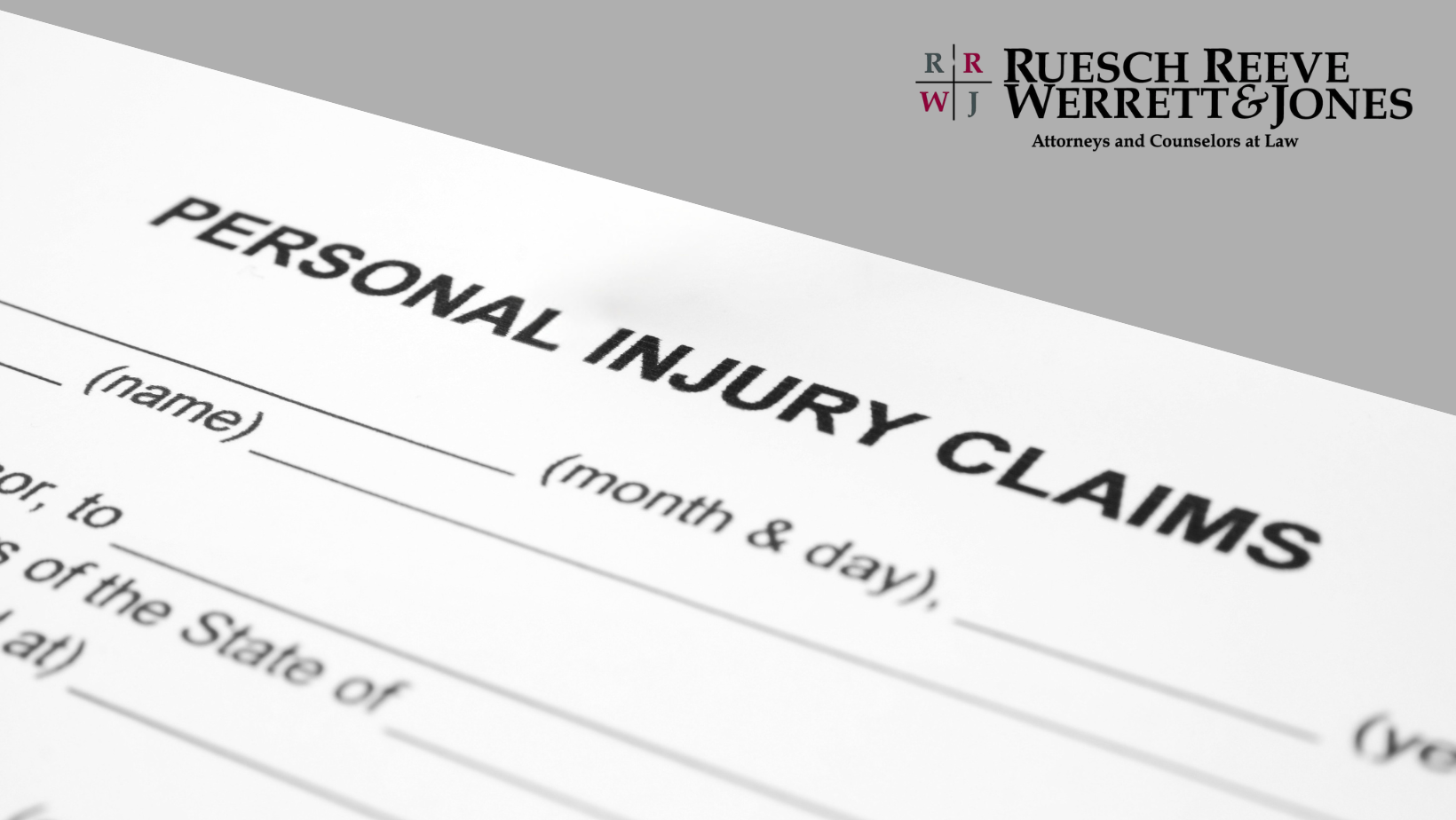 Understanding Injury Claim Timelines - Ruesch & Reeve, PLLC Law Firm
